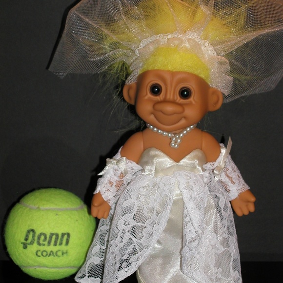 Bridal Toll Doll - Maid Gift Accessory | Dresses | Troll Doll Bride ...